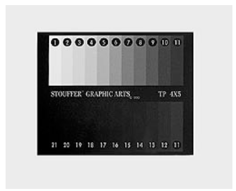 Used - Stouffer TP4x5-21 Transmission projection Step Wedge - Step Tab ...